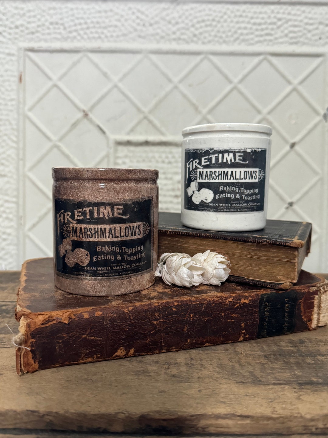 Rare Antique Ironstone Maling Jam Crock Repurposed With New ...