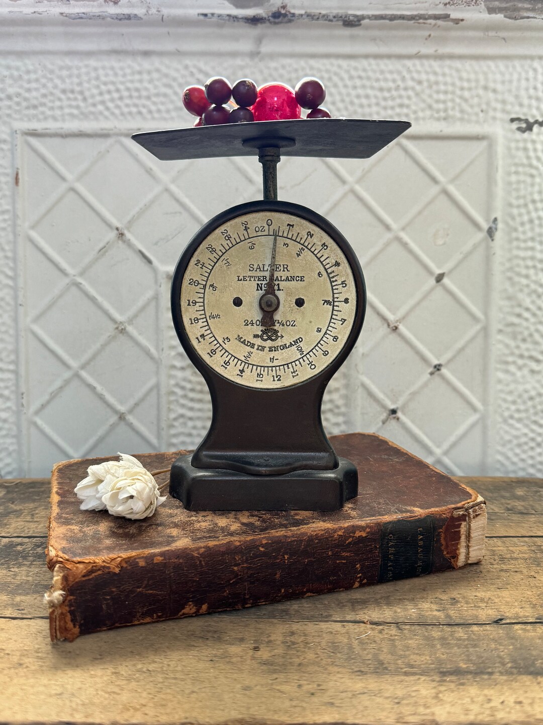 Antique Salter Letter Balance Cast Iron Scale, Made in England ...