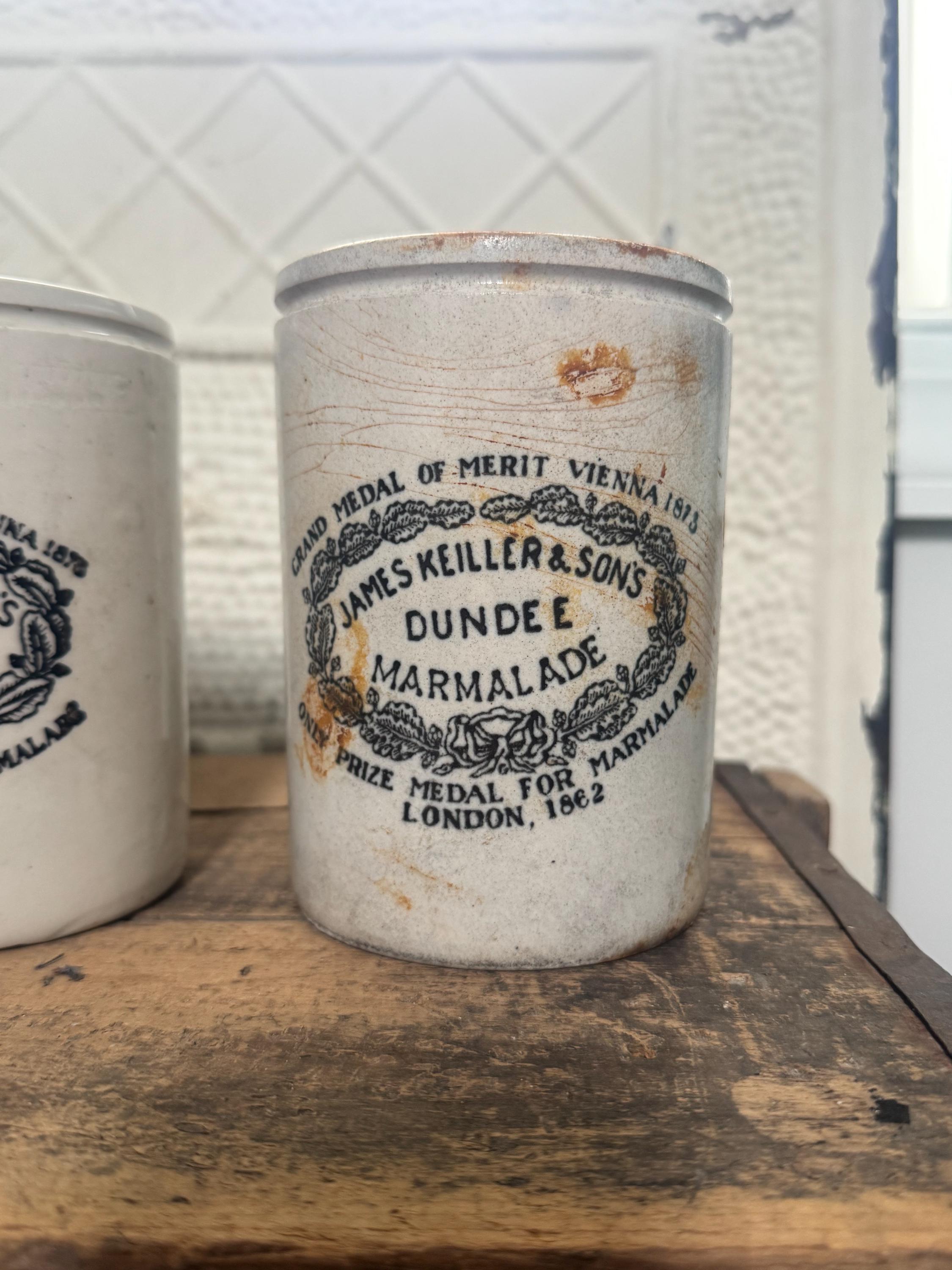 Antique James Keiller Dundee 2# Marmalade Pot, English Advertising - Etsy