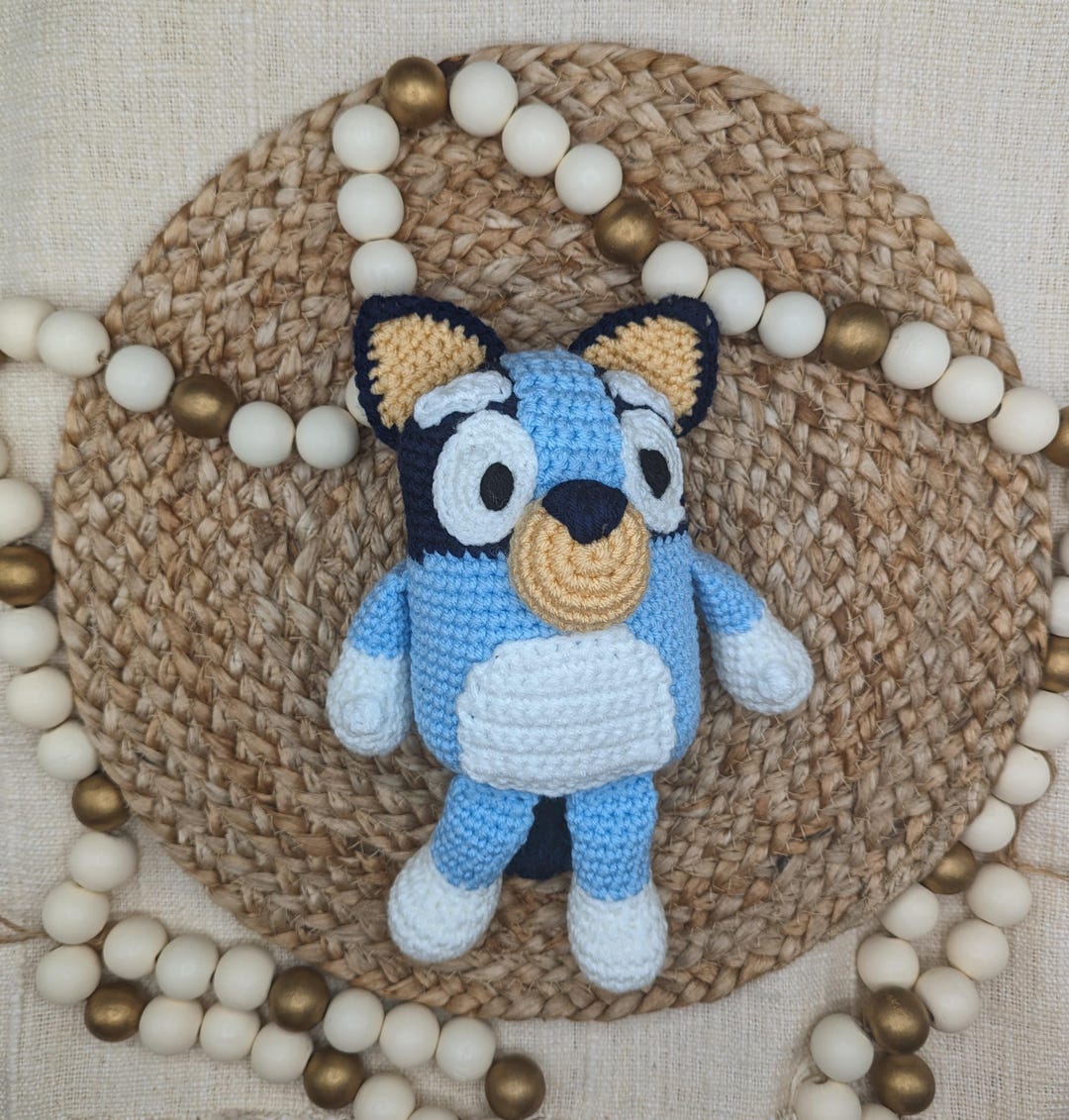 Small Blue Heeler Plush, Bluey Inspired Doll, Crochet Doll - Etsy