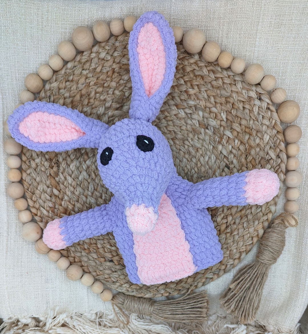 Bob Bilby Inspired Puppet, Crochet Hand Puppet, Bluey Inspired Puppet ...