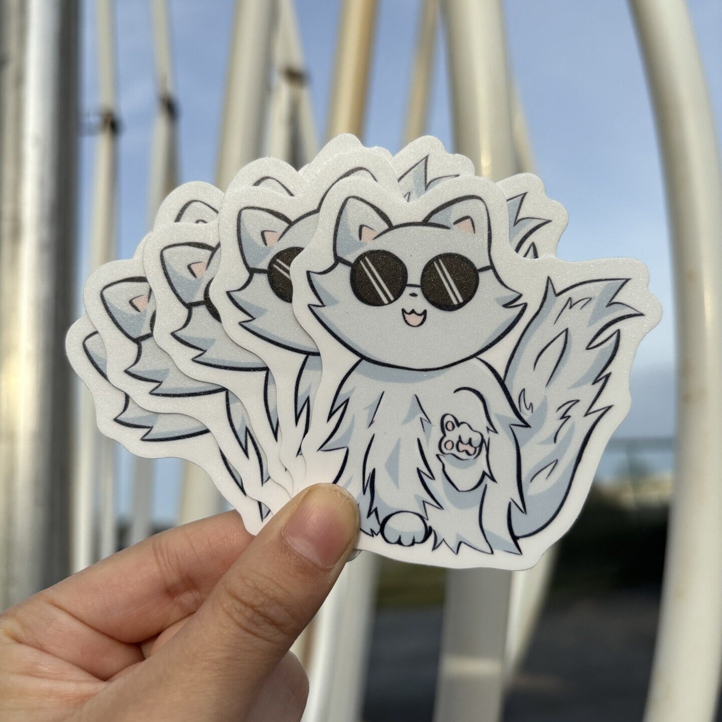 Gojo Satoru Cat Sticker | Jujutsu Kaisen | Matte Waterproof - Etsy