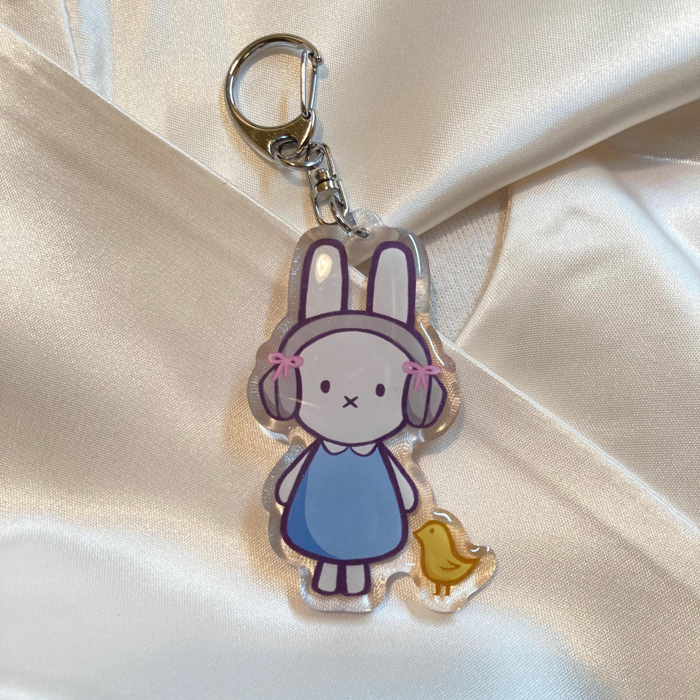 Miffy Headphones Keychain | Cute Aesthetic Acrylic Keychain | High ...