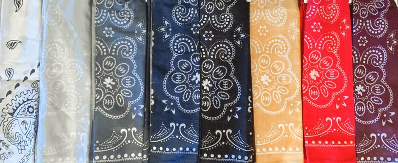 Monogrammed Bandana hand Embroidered Group Gift Multiple - Etsy