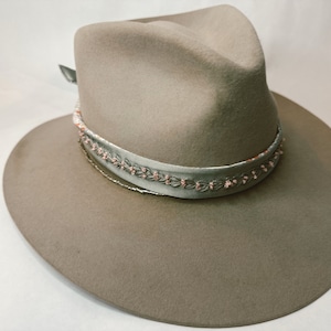 Embroidered Hat Band | Cowboy Hat Ribbon | Reversible Hat Band - Etsy