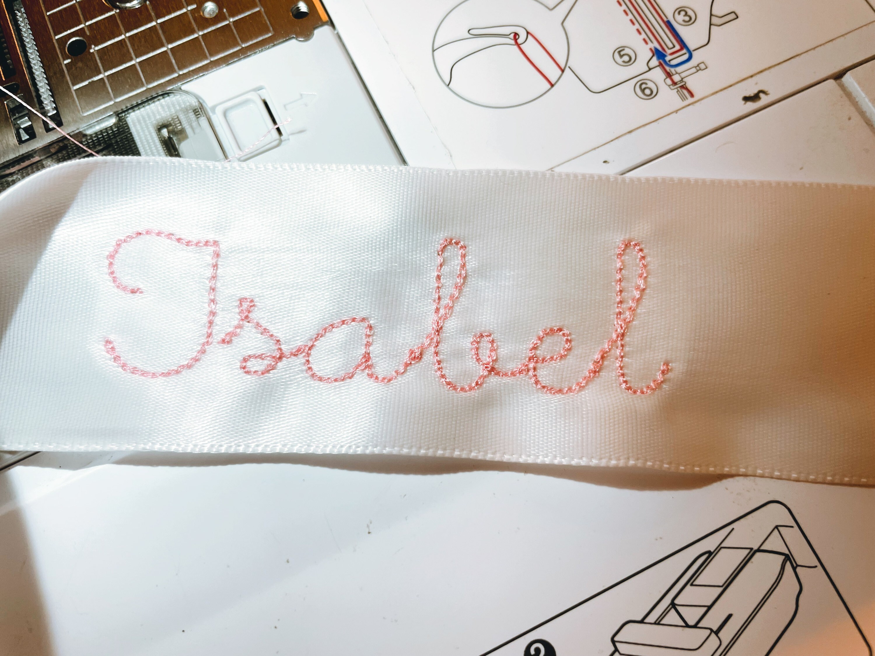Personalized Embroidered Ribbon Embroidered Ribbon to - Etsy
