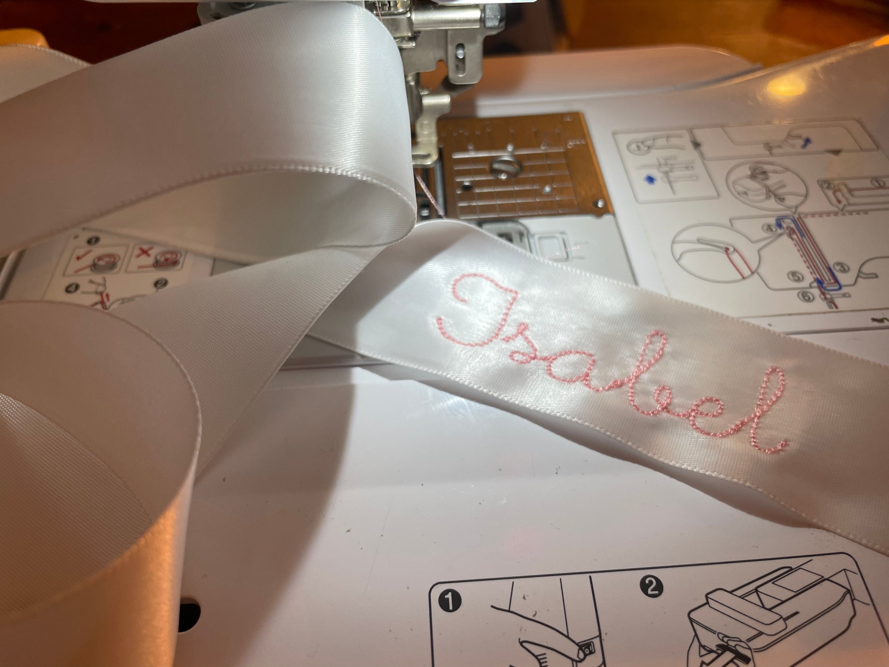 Personalized Embroidered Ribbon Embroidered Ribbon to - Etsy