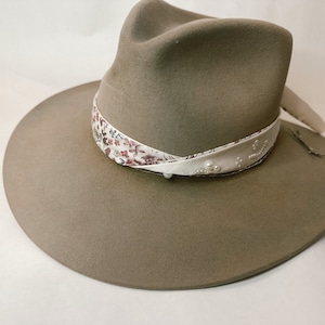 Embroidered Hat Band | Cowboy Hat Ribbon | Reversible Hat Band - Etsy
