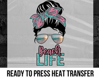 Beach Ready to Press Heat Transfer. - Etsy