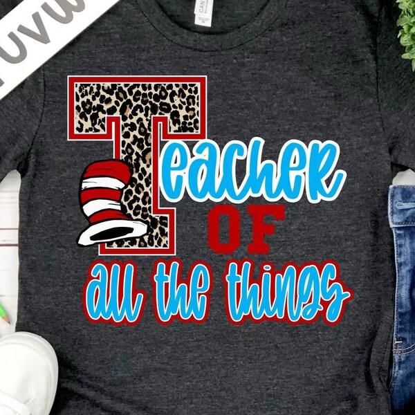 Teacher of All Things Tshirt - Etsy