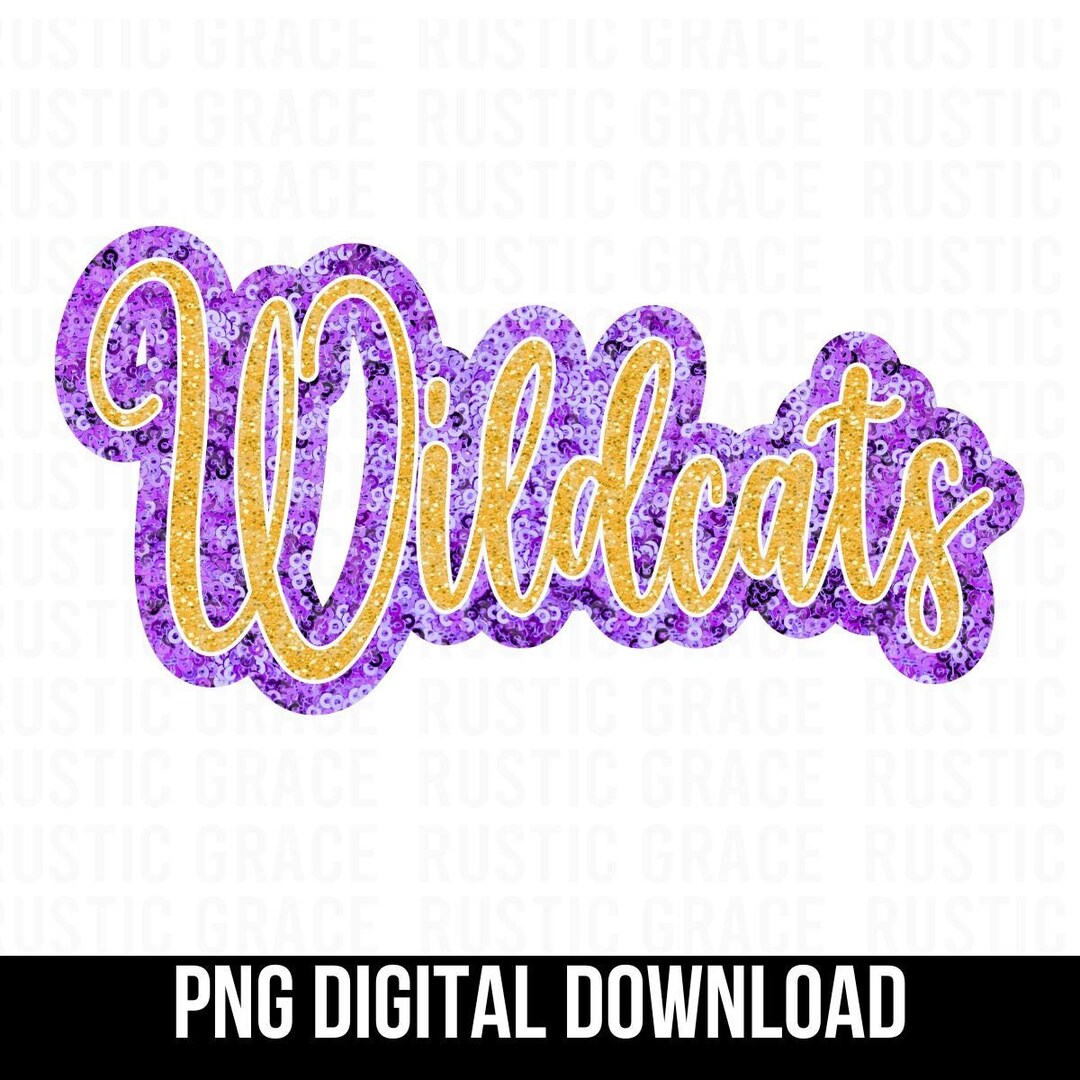 Wildcats Png, Wildcat Png, Png for Sublimation, Sequin Print Png, Png ...