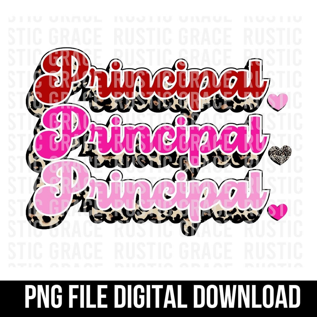 School Principal Digital Download Valentines Png School - Etsy
