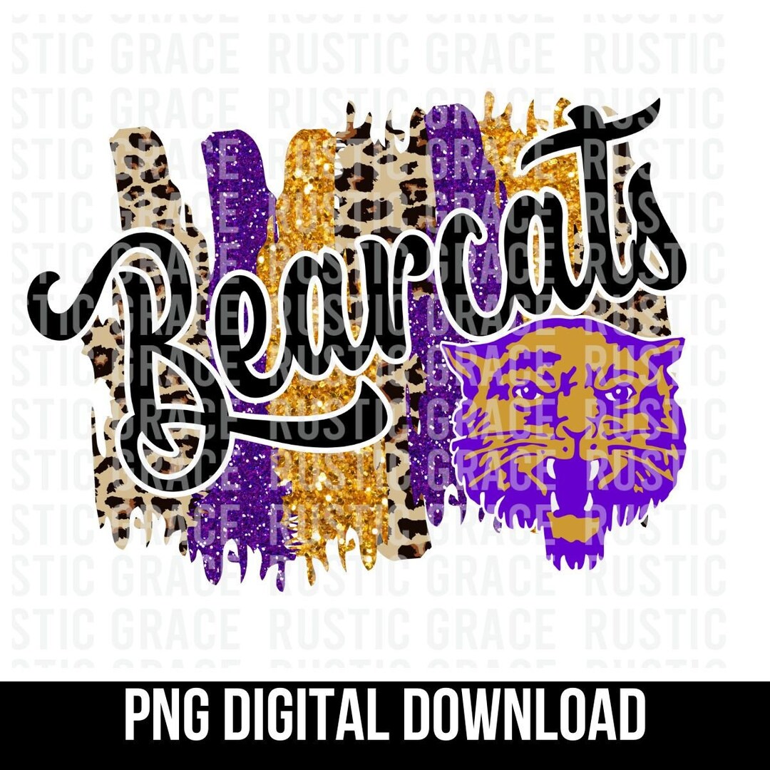 Brushstroke Bearcats Png, Leopard Png, Digital Download, Png File ...