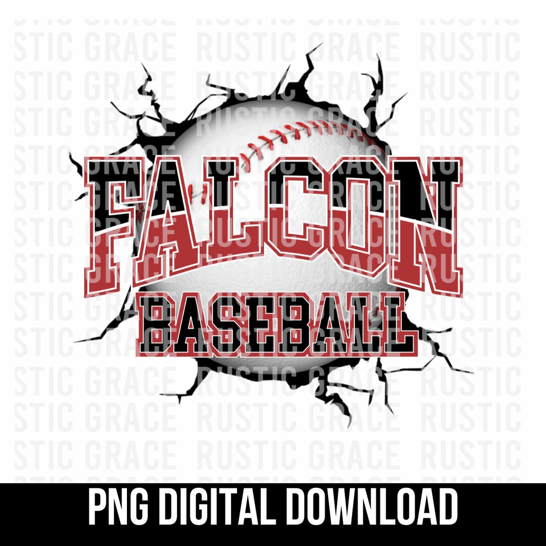 Falcon Baseball Png, Png for Sublimation, Png Design, Digital Png ...