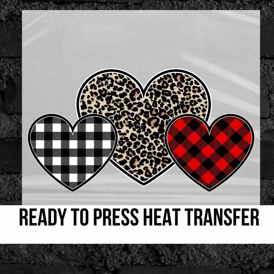 Valentines Hearts Heat Dtf Transfer Valentines T Shirt Transfer Iron on ...
