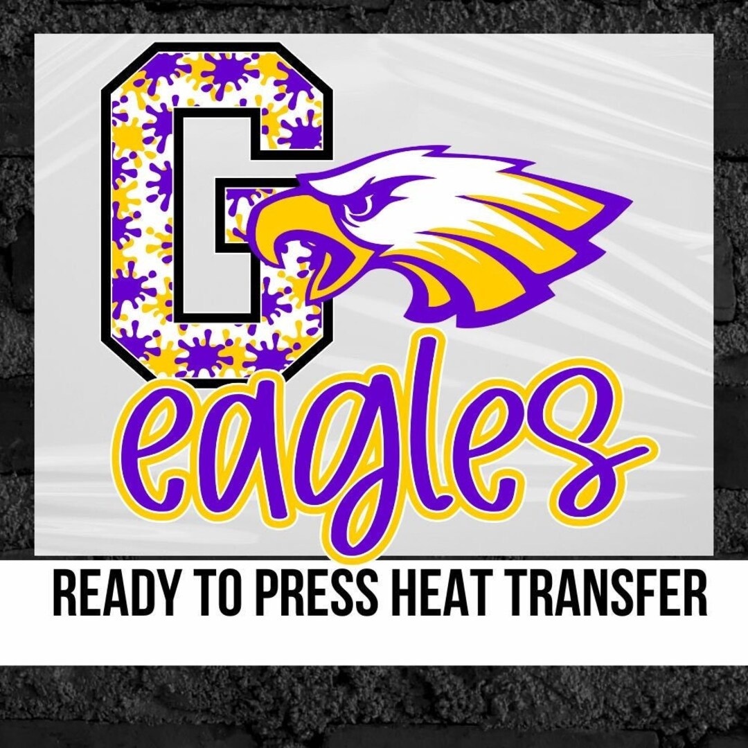 Eagles Custom Dtf Transfers Eagle Mascot Heat Transfer Image Transfers ...