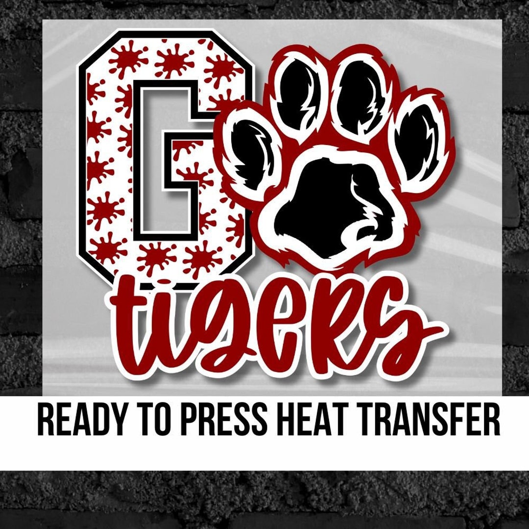 Tigers Custom DTF Transfer School Spirit Dtf Transfer Ready to Press ...