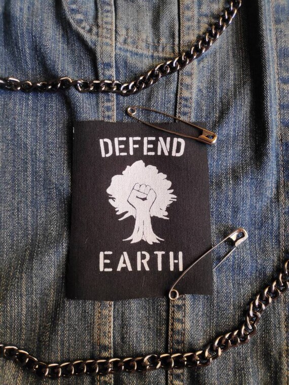 Defend Earth Punk Patches-patches for Jackets-patch-punk | Etsy