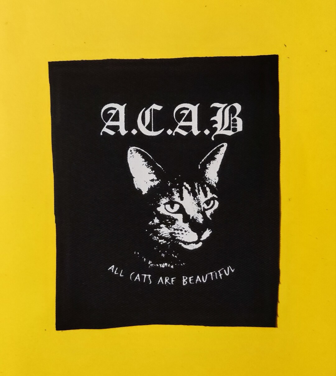 Acab-all Cats Are Beautiful-punk Patches-patches for Jackets-patch-punk ...