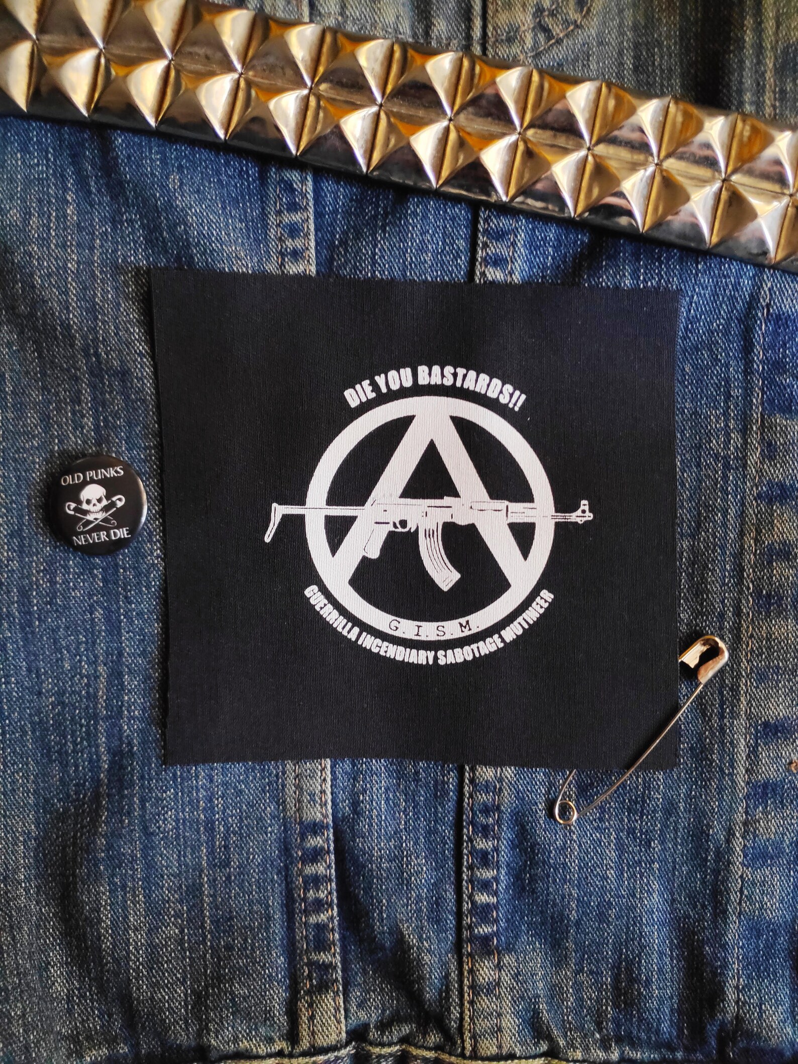 Gism die you basts punk patches-Patches for | Etsy