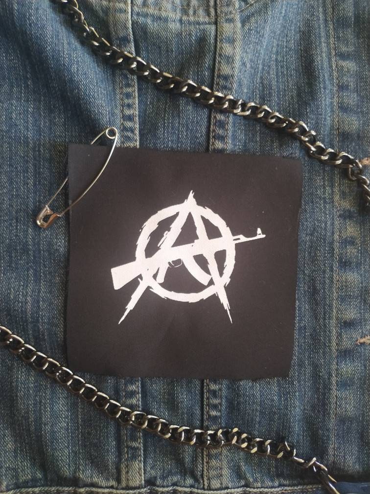 Anarchy kalashnikov punk patches-Patches for | Etsy