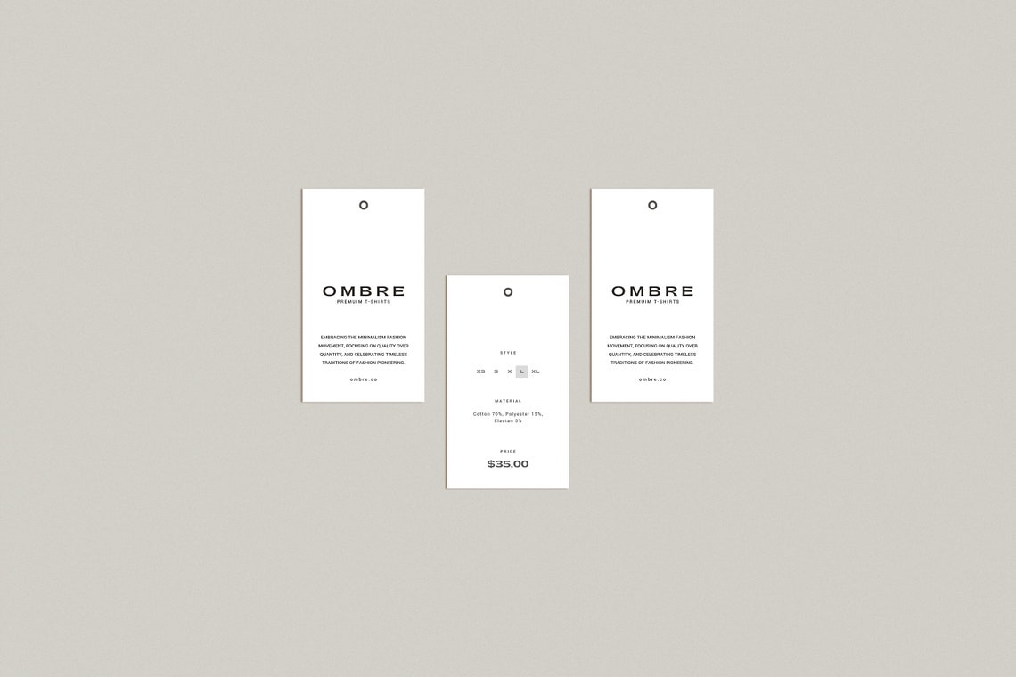 Editable Hang Tag Template DIY Hang Tags Minimalist Hang | Etsy