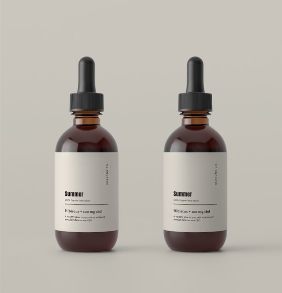 Dropper Bottle Label Template 4oz Editable Label Printable - Etsy