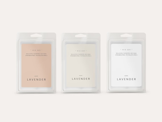 Wax Melt Labels Template DIY 2x3 Wax Tarts Label Minimalist - Etsy