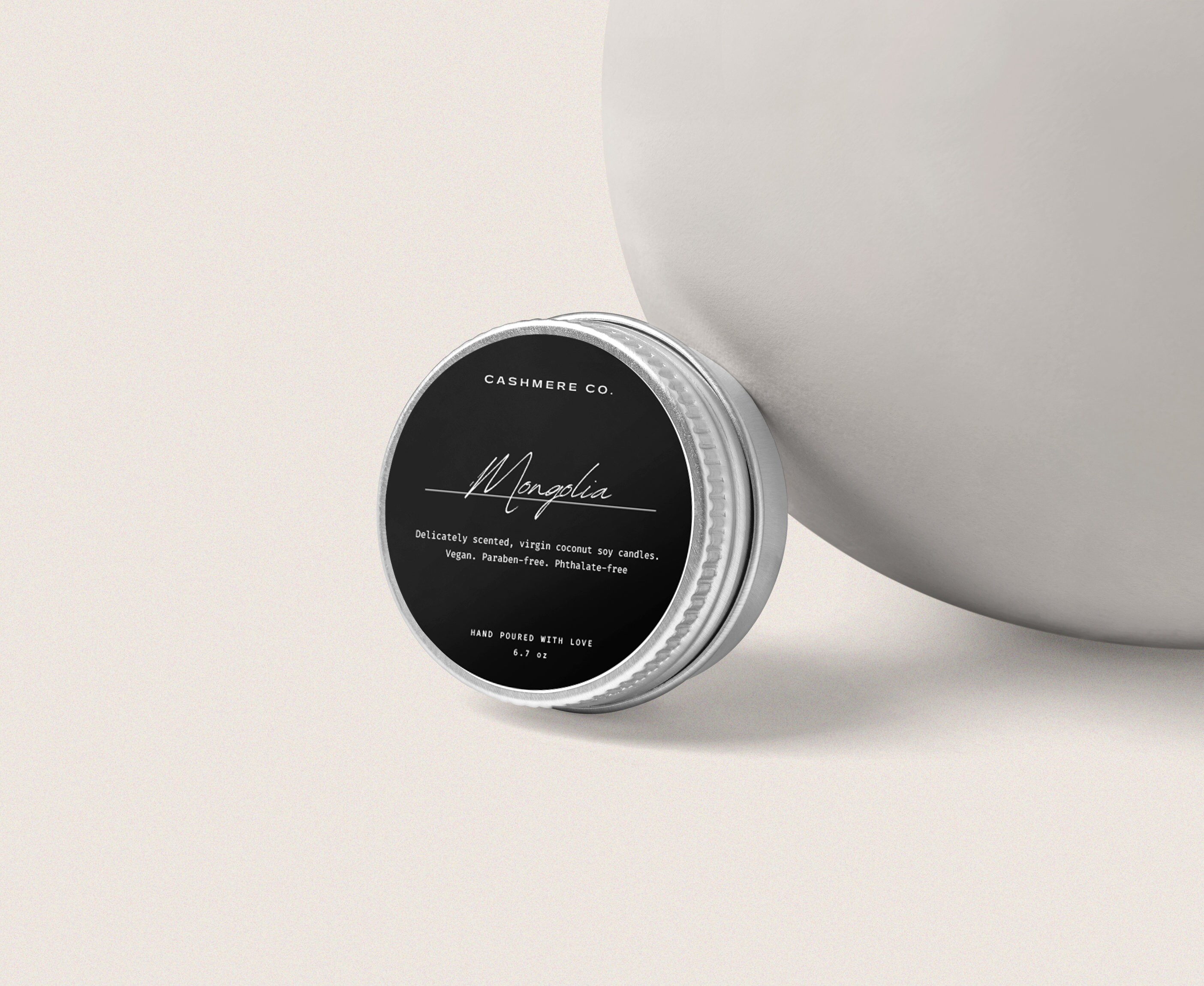 Minimal Round Label Template, Lip Balm Tin Label, Round Candle Label ...