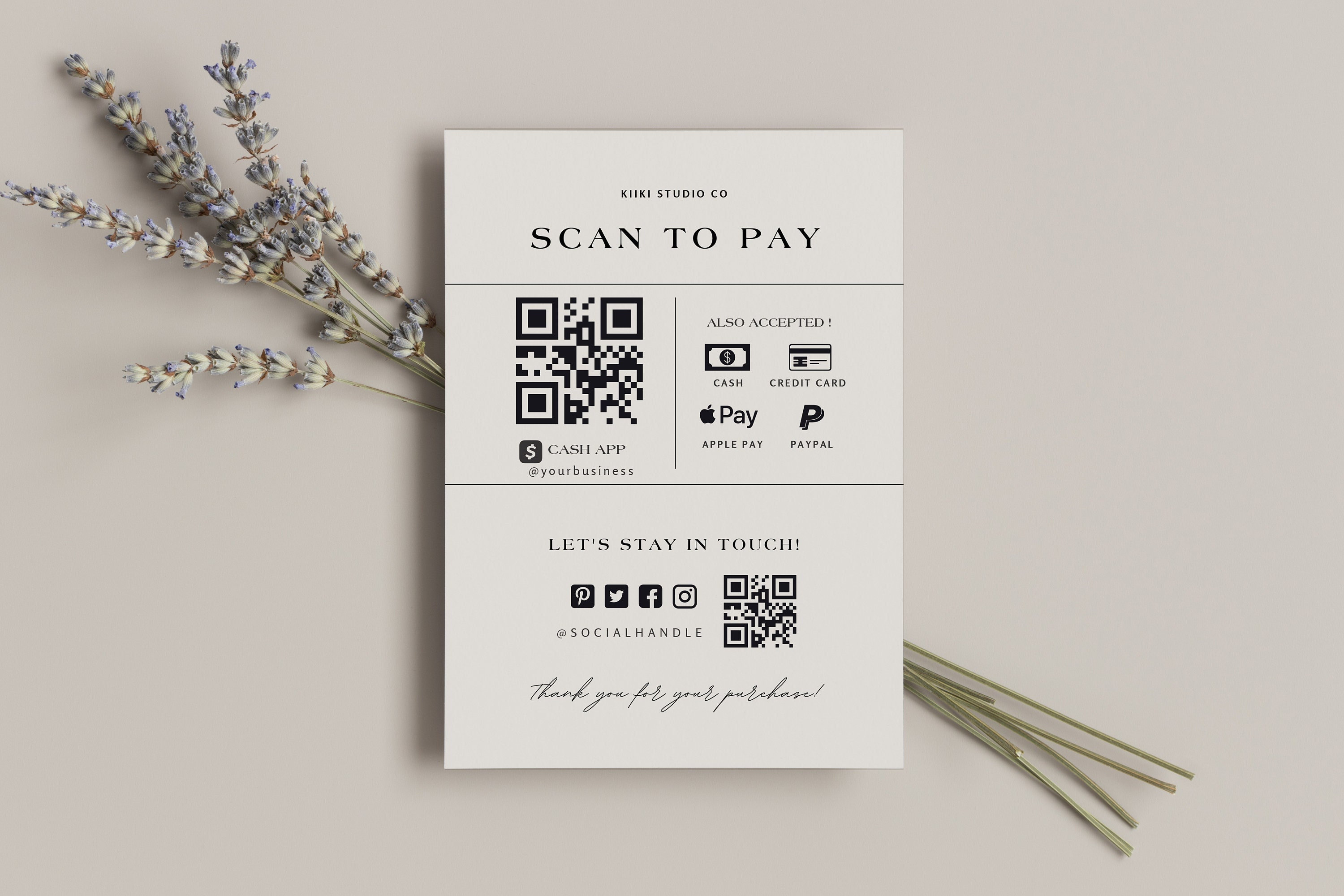 Scan to Pay Template, QR Code Scan to Pay, Scan to Pay Sign, Payment Sign, Editable Canva ...