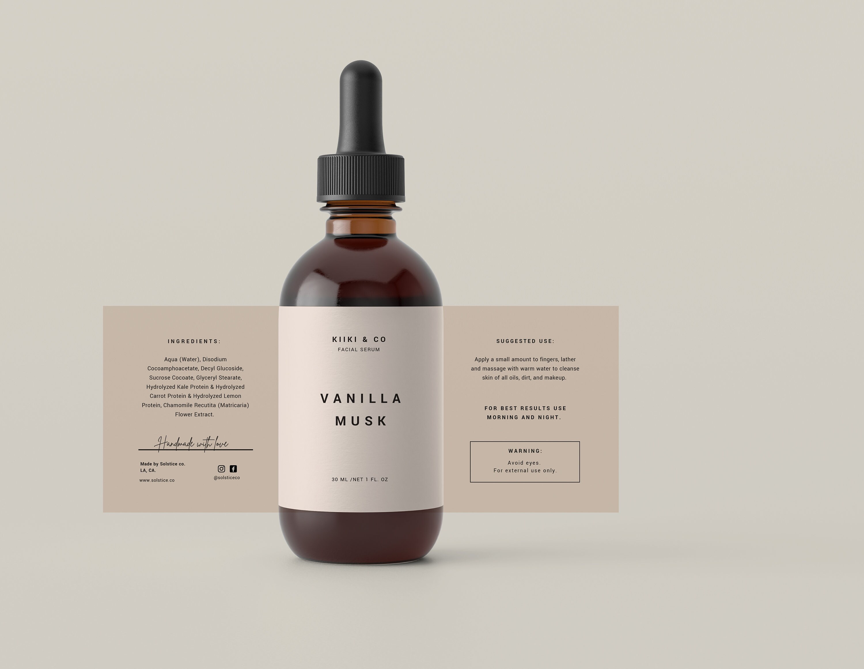 Editable Product Label Stylish Essential Label Design DIY Label Custom ...