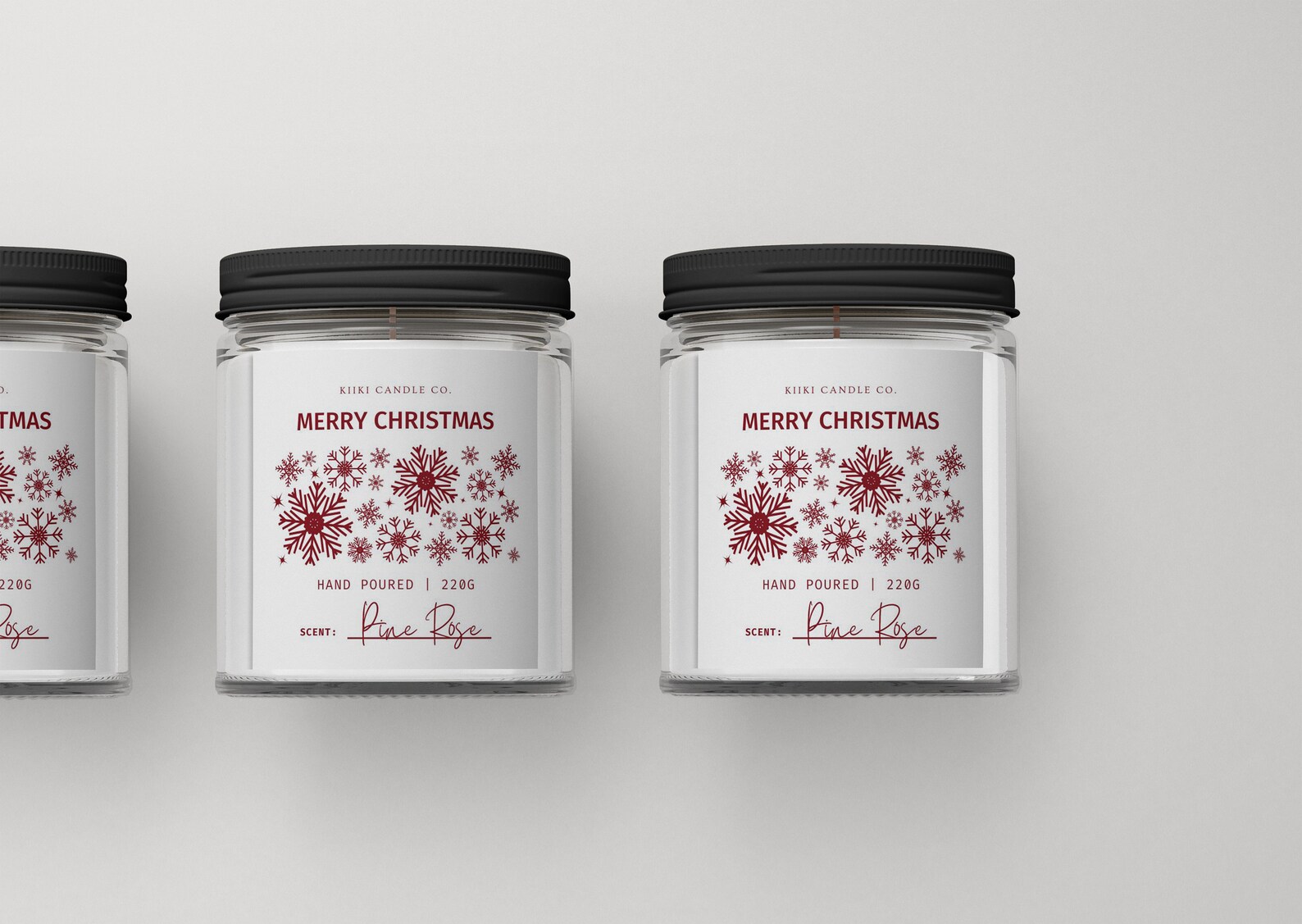Christmas Candle Label Template Bundle Candle Business - Etsy