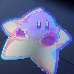 how to draw kirby on a warp star