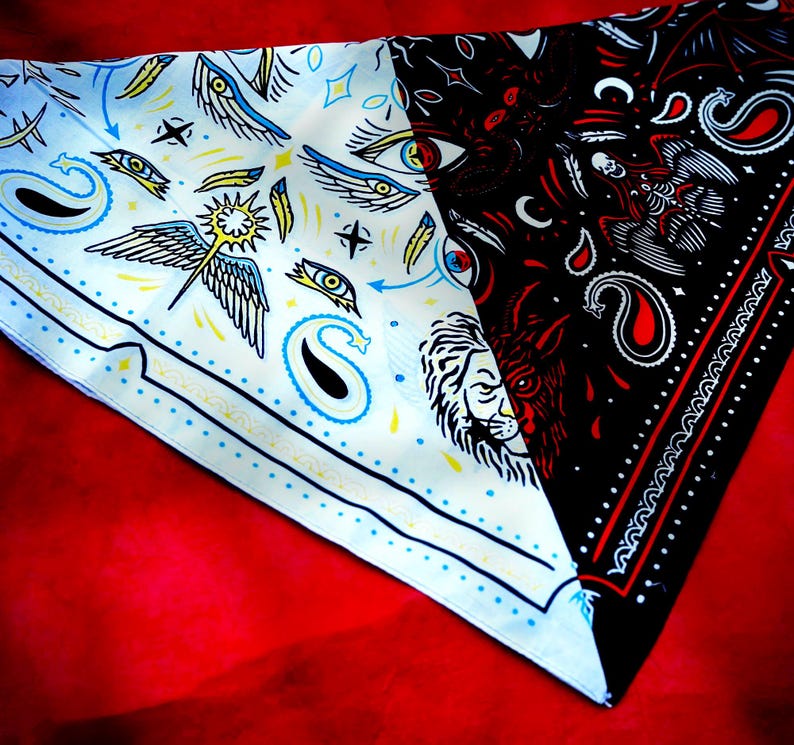 Third Eye Angel/demon Bandana Evil Eye Biblically Accurate Seraphim ...
