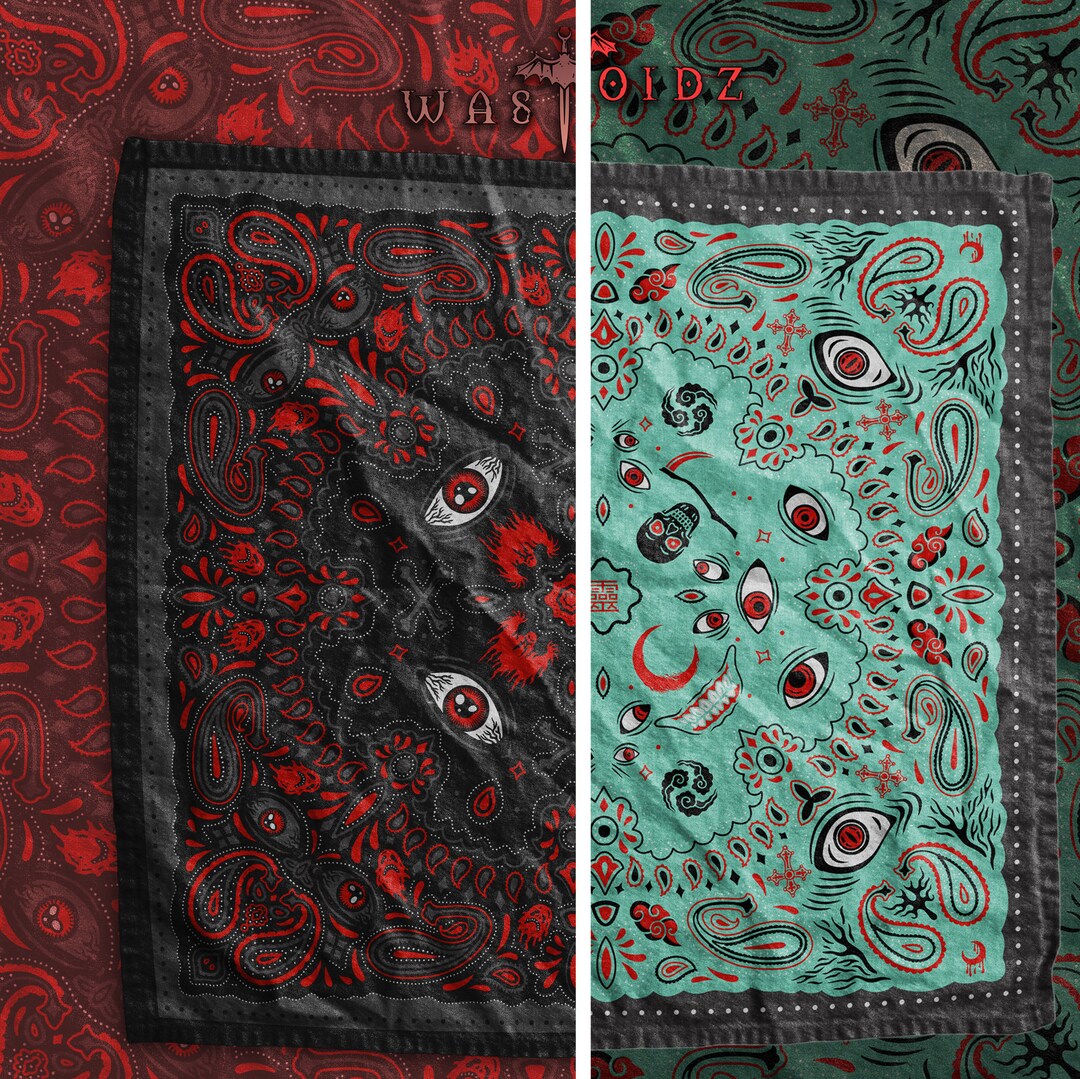 Third Eye Ghost Bandana Evil Eye Biker Behelit Guts Alucard - Etsy