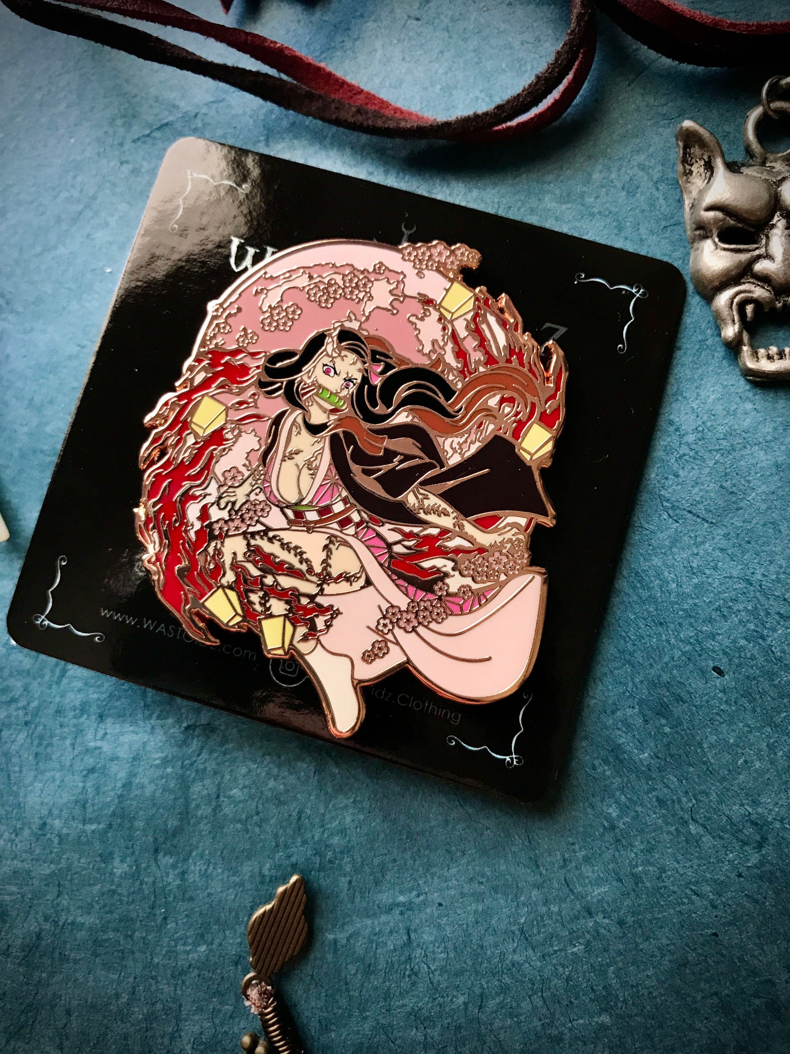 Nezu Hard Enamel Pin Demon Form Girl Anime Yokai Manga - Etsy