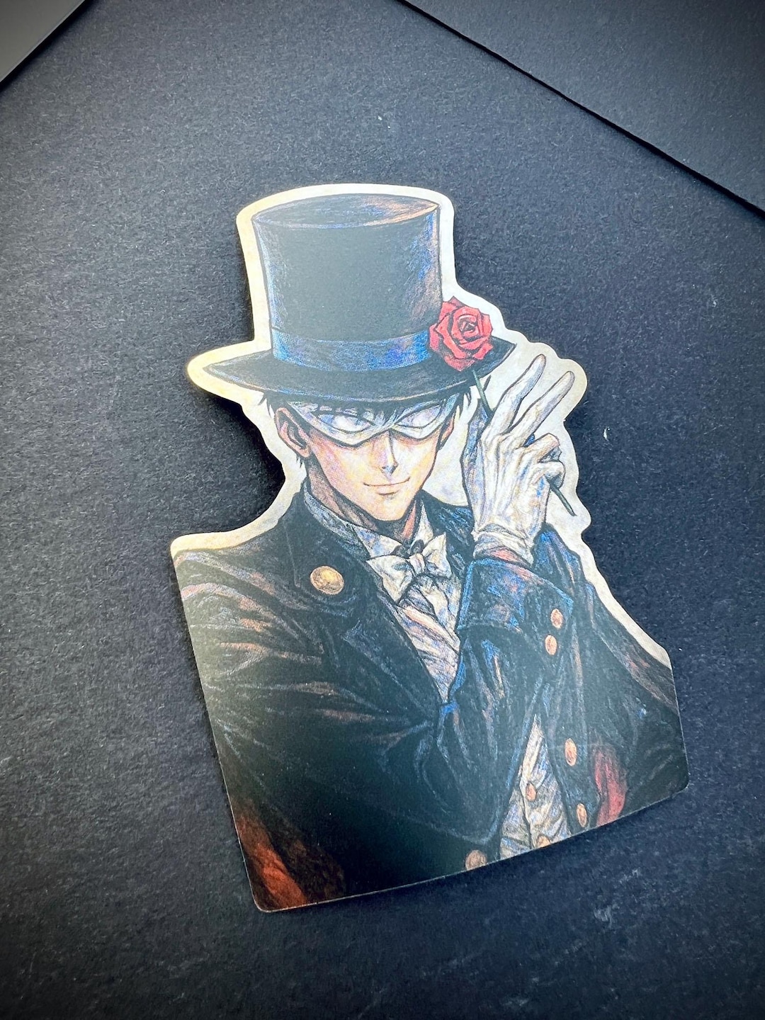 Tuxedo Mask Metallic Sticker Decal Vinyl Waterproof Peeker Moon Anime ...