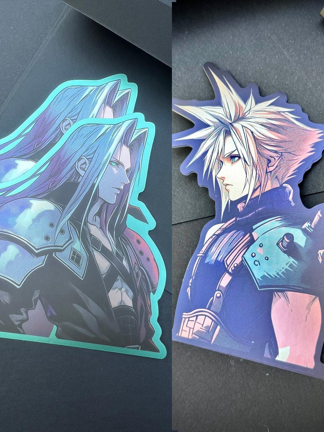 Stylized Cloud Strife Sephiroth Sticker, Final Fantasy 7, FFVII Glossy ...