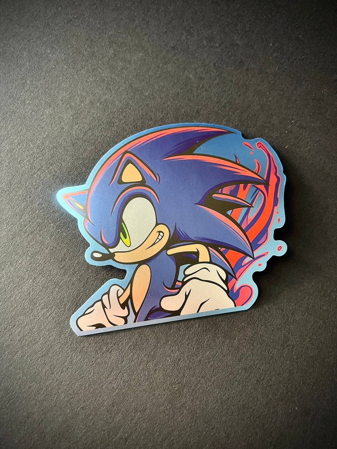Sonic Metallic Sticker Vinyl Decal Shadow Knuckles Tails Amy Super ...