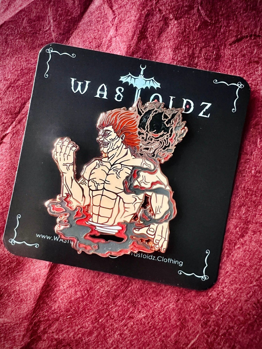 Yujiro Hanma the Ogre Hard Enamel Pin Badge Baki the Grappler Retsu ...