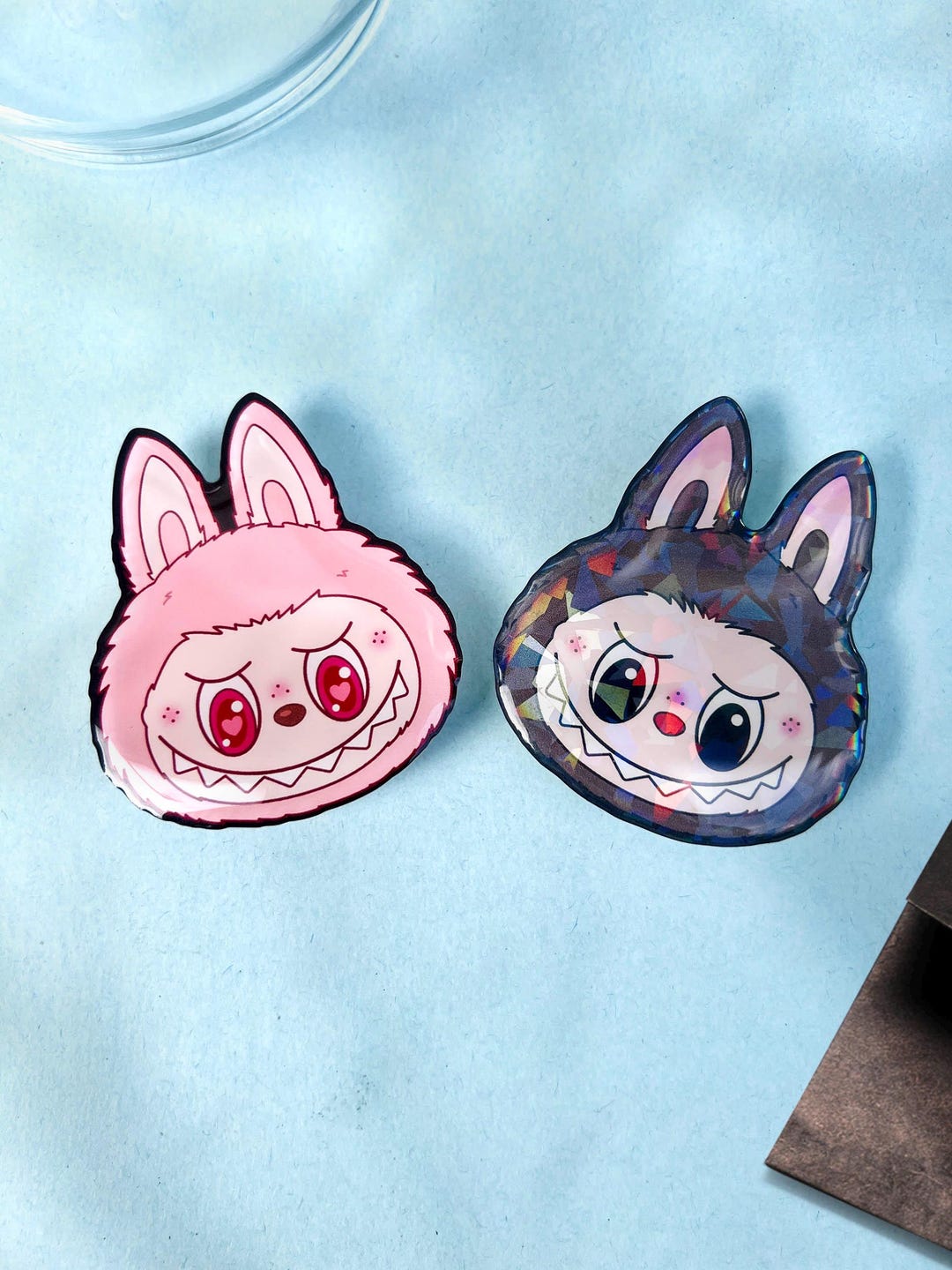 Labubu Phone Grip Macaron Chestnut Cocoa Dada Pink Have a Seat, Charm ...