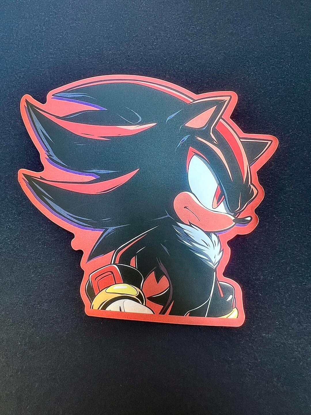 Shadow Metallic Sticker Vinyl Decal Sonic Knuckles Tails Amy Super ...