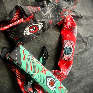 Third Eye Ghost Bandana Evil Eye Biker Behelit Guts Alucard Skull ...