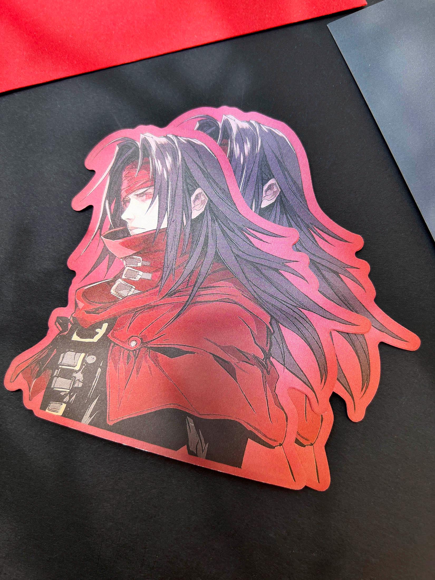 Stylized Tifa Lockhart Vincent Valentine Sticker, Final Fantasy 7 ...