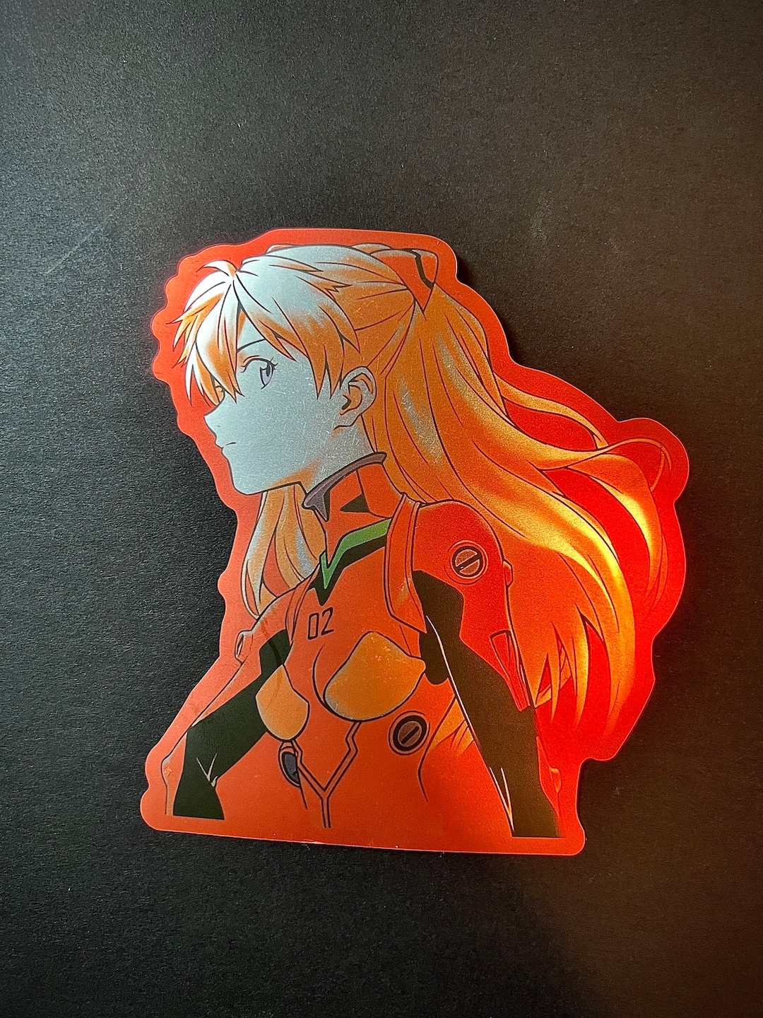 Asu Robot Pilot Vinyl Sticker Decal Red Hair Girl Langley Metallic ...