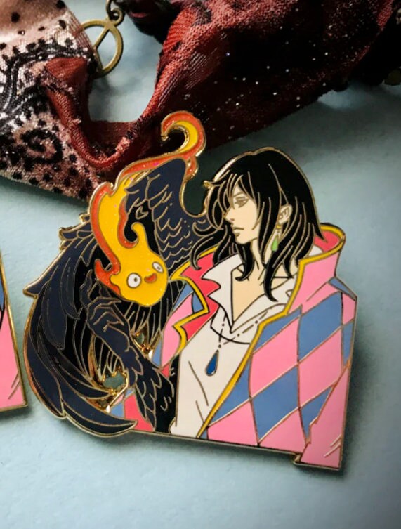 Wizard Hard Enamel Pin Flame Anime Manga - Etsy