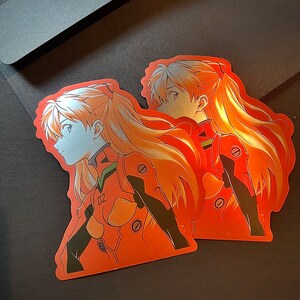 Asu Robot Pilot Vinyl Sticker Decal Red Hair Girl Langley Metallic ...