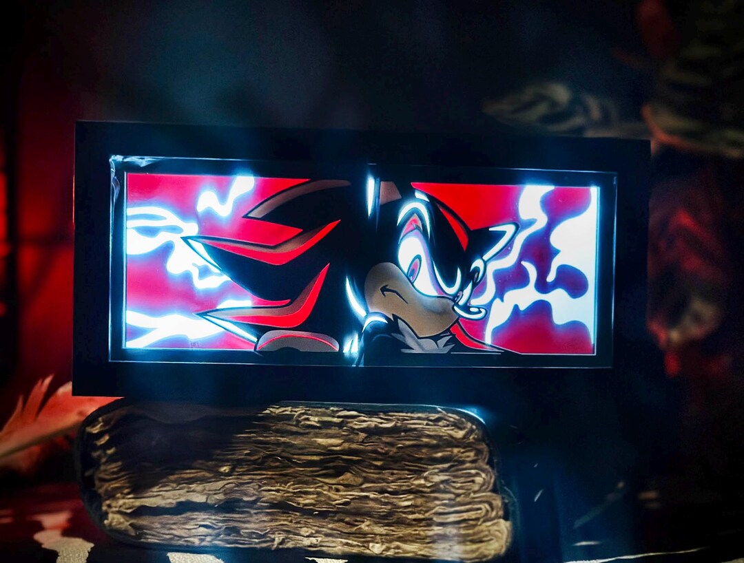 Shadow LED Light Box Sonic Knuckles Tails Super Adventure Accessories ...