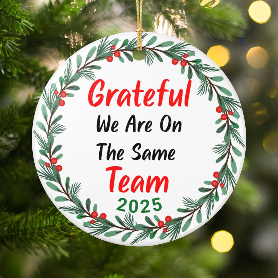 2025 Coworker Ornament, Grateful Teamwork, Holiday Celebration ...