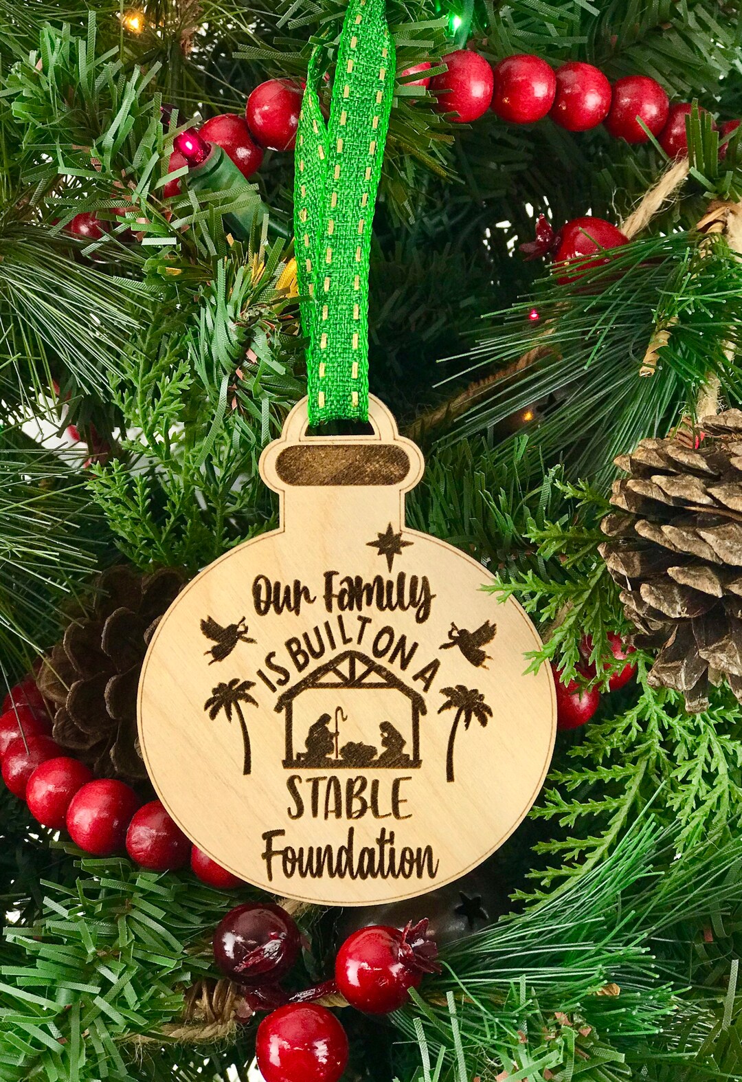 Our Family is Built on A Stable Foundation-christmas Ornament 2023 ...